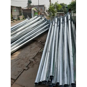Jual TIANG PJU Oktagonal Single Parabola (Tiang Bawah & Tiang Atas) 7 ...